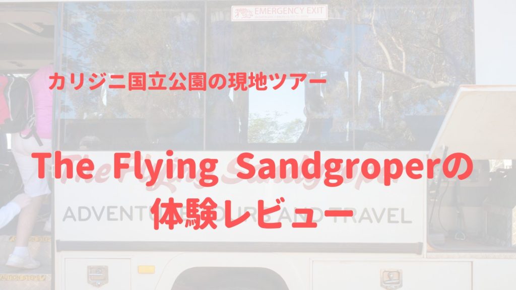 カリジニ国立公園の現地ツアー「The Flying Sandgroper」に参加してみた！